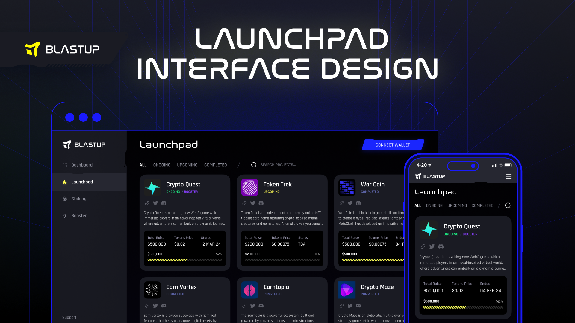 BlastUP Launchpad Interface Design Sneak Peak! by BlastUP | Galxe